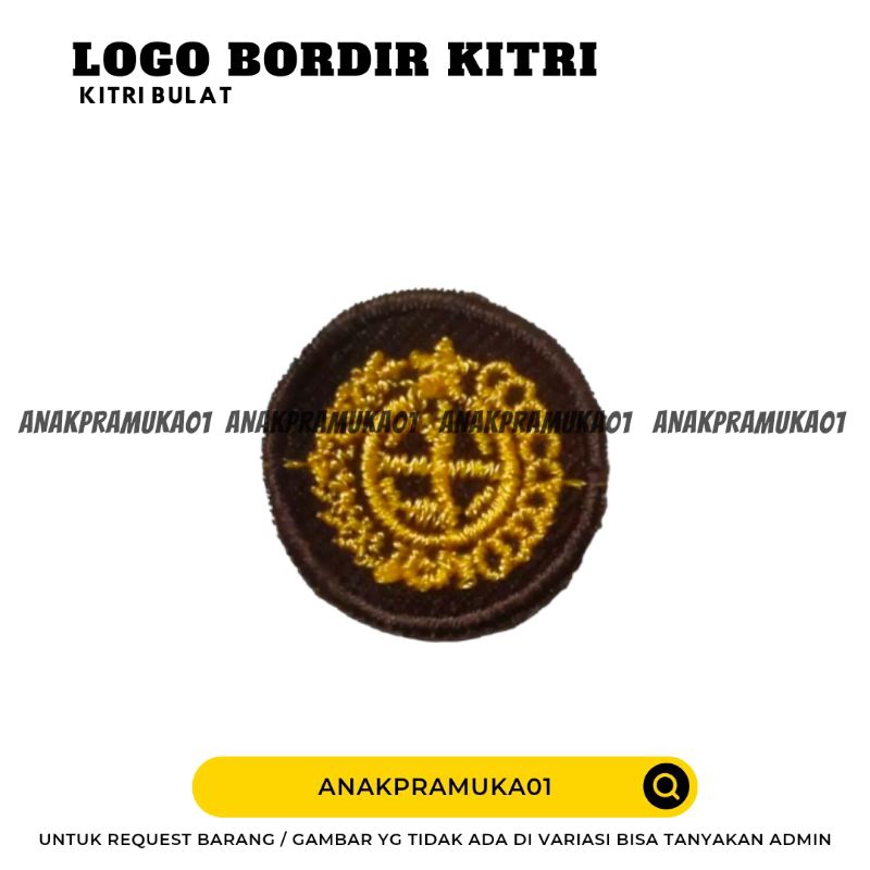 Jual logo bordir kitri / tunas saku / pandu wosm bordir | Shopee Indonesia
