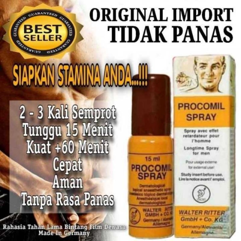 Jual (100% ORIGINAL ) OBAT_SEMPROT PRIA/ PROCOMIL SPRAY ASLI ISI 15ML ...