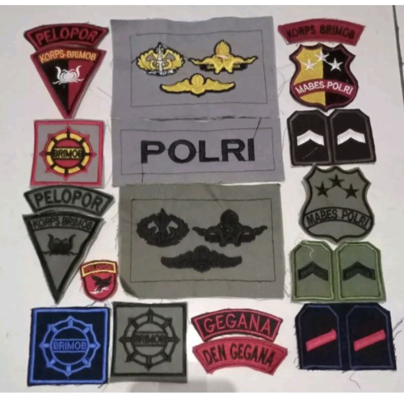 Jual BET BORDIR LOGO LAMBANG KORPS BRIMOB PDL POLRIbed brimob logo ...