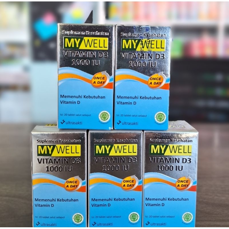 Jual MY WELL & D3 IPI (Vitamin D3 1000 lU Kemasan Botol) | Shopee Indonesia