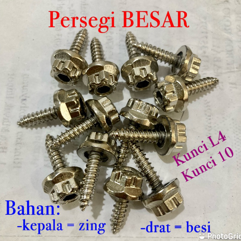 Jual Baut probolt Baut probol Baut cacing 2 kunci skrup body bodi ...