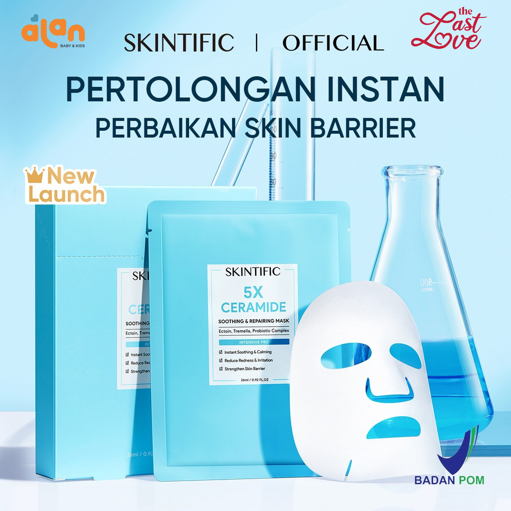 Jual SKINTIFIC Masker Wajah 5X Ceramide Soothing Mask - Sheet Mask ...