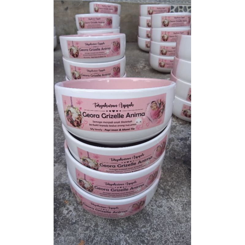 Jual mangkok decal full colour printing | Shopee Indonesia