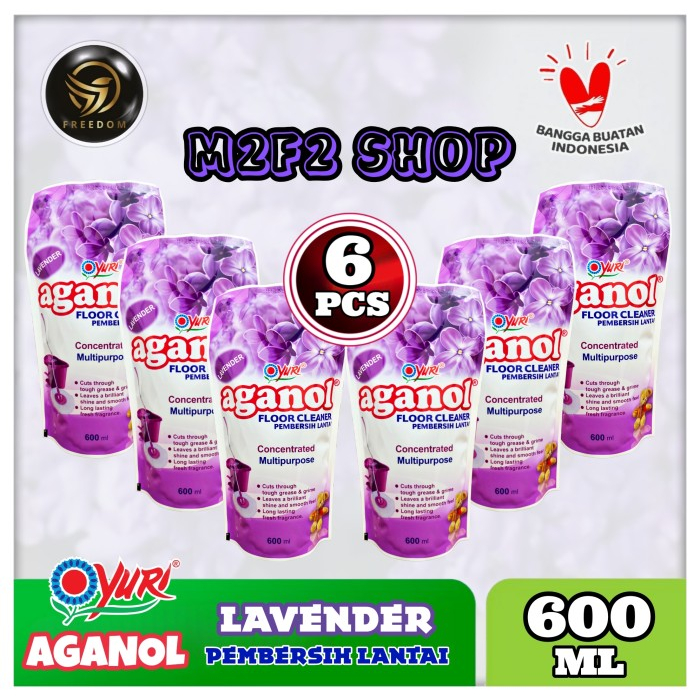 Jual Yuri Aganol Bunga Lavender Floor Clean | Pembersih Lantai - 600 ml ...