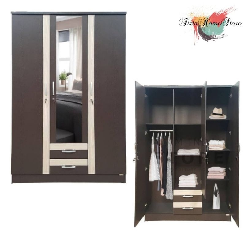 Jual LEMARI PAKAIAN FUL RAK LEMARI HAMBALAN LEMARI MURAH WARDROBE ...