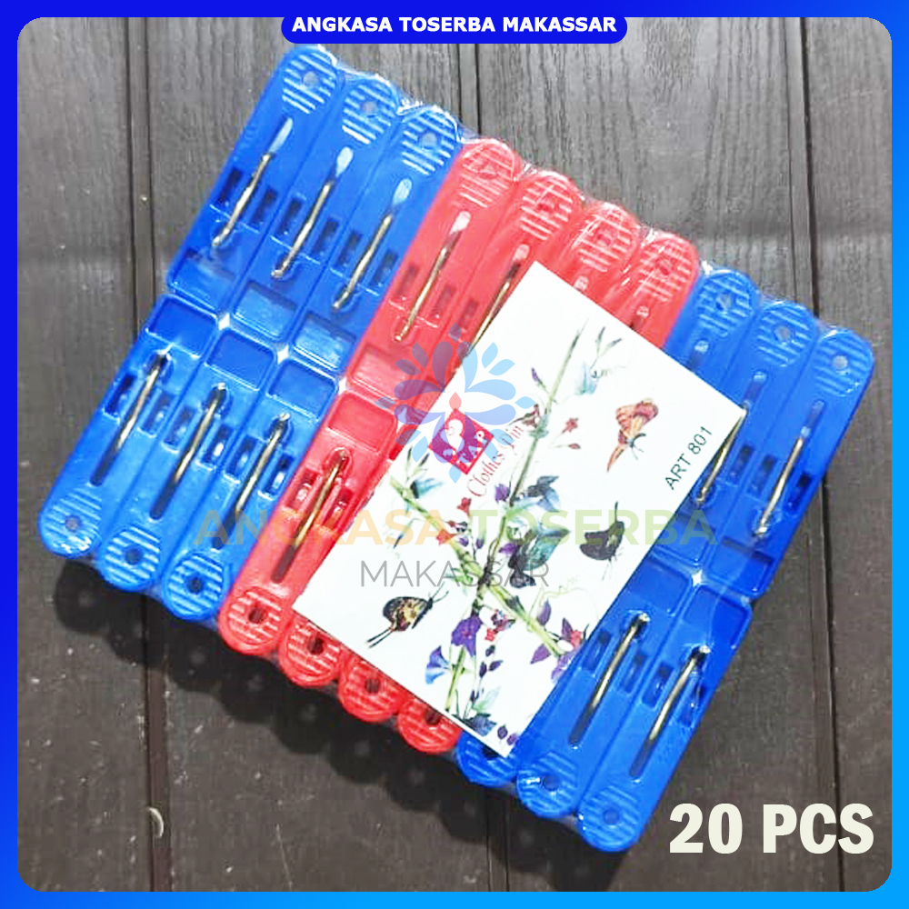 Jual Jepitan JEMURAN PLASTIK Penjepit Baju Celana Jepit Jemuran / JJ01 ...