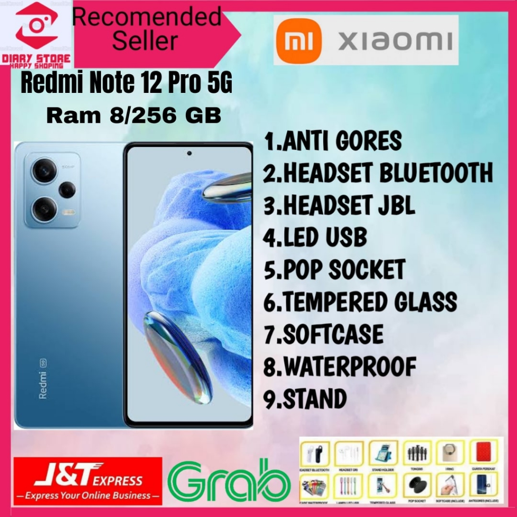 Jual XIAOMI REDMI NOTE 12 PRO 5G RAM 8/256 GB GARANSI RESMI XIAOMI ...