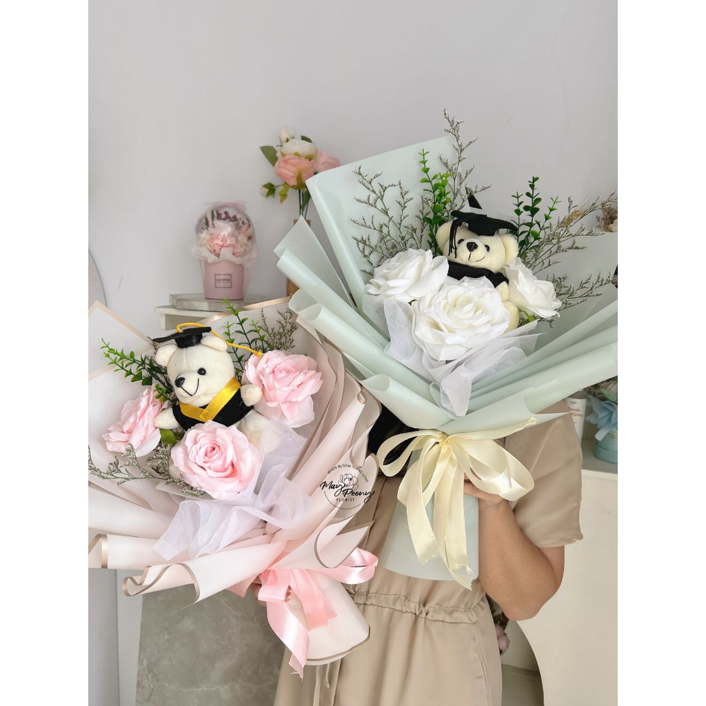Jual KIYOMI TEDDY BOUQUET - BUKET BUNGA ARTIFICIAL BUCKET WISUDA BUKET ...