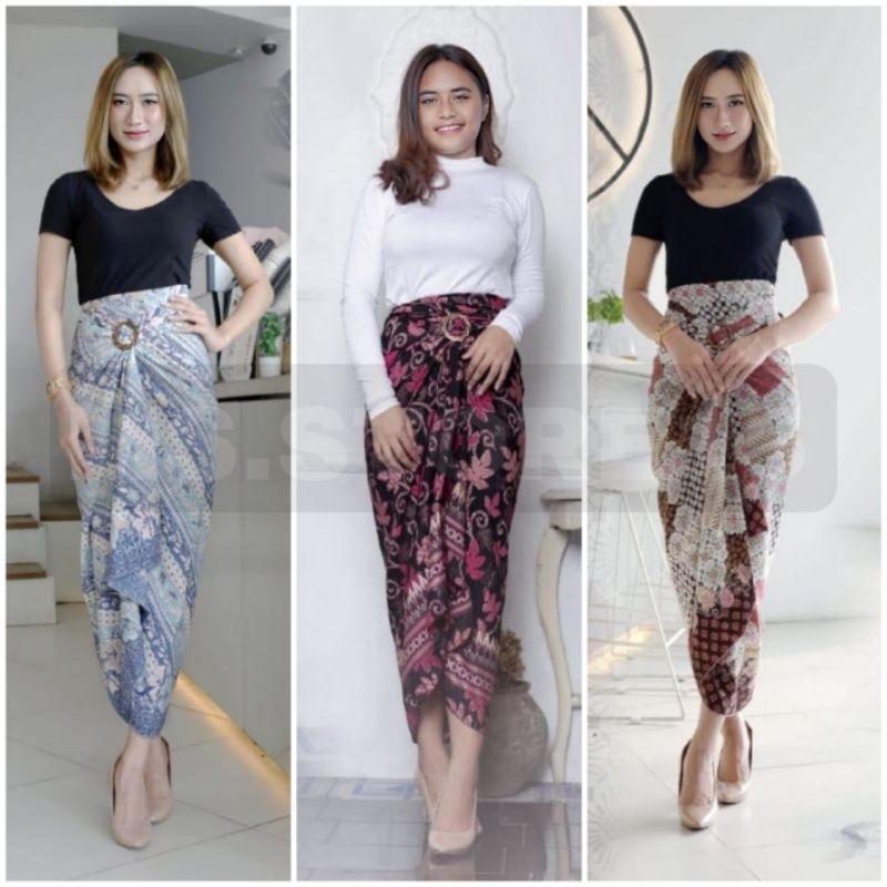 Jual rok lilit batik / rok lilit batik wanita modern /rok lilit batik ...