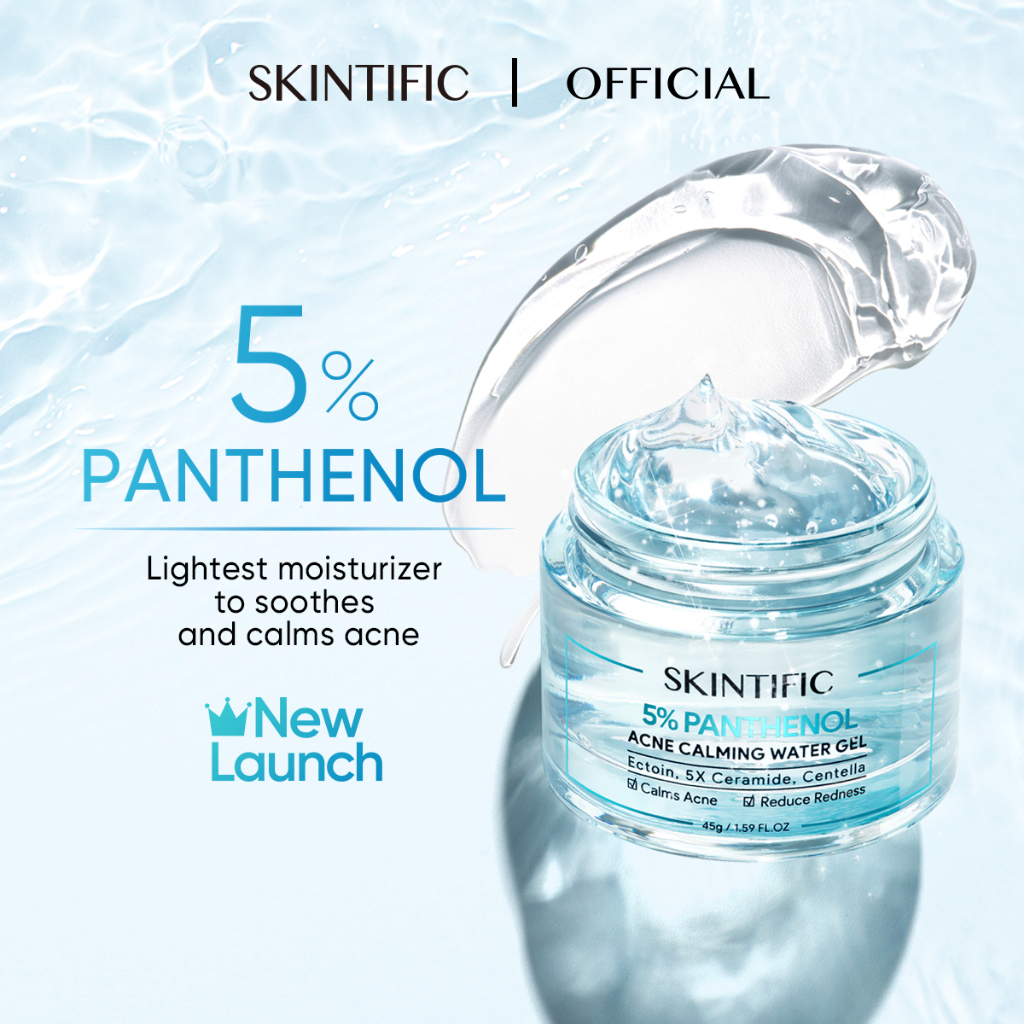 Jual [NEW LAUNCH] SKINTIFIC 5% Panthenol Acne Calming Water Gel 45g ...