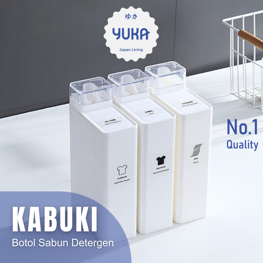 Jual 【YUKA】KABUKI Botol Refill Sabun Simple Botol Tuang Sabun Cair ...