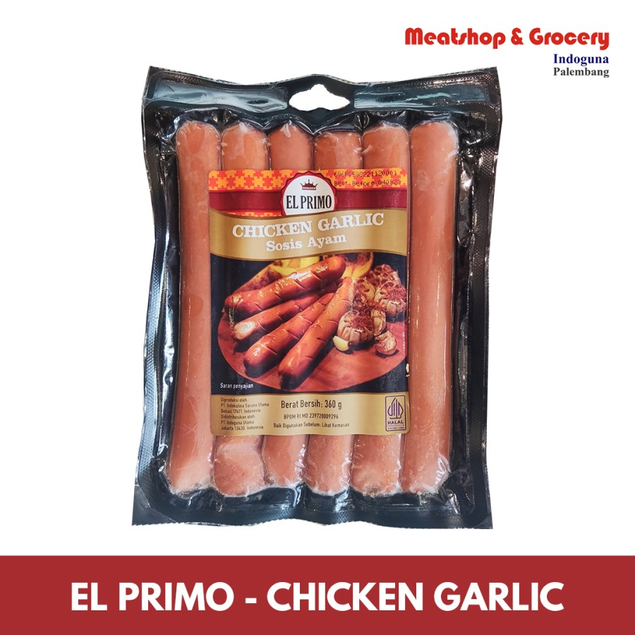 Jual Sosis El Primo Chicken Garlic | Sosis Ayam 360 Gram | Shopee Indonesia