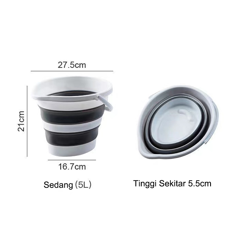 Jual Muzy Ember Lipat Serbaguna Water Bucket Ember Portable 10L Ember ...