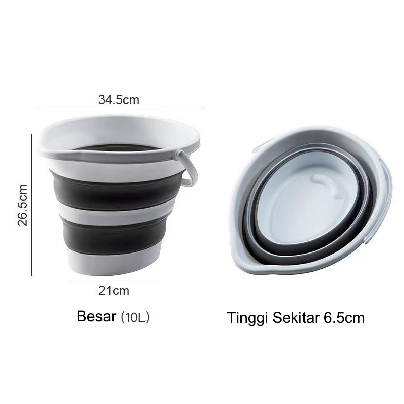 Jual Muzy Ember Lipat Serbaguna Water Bucket Ember Portable 10L Ember ...