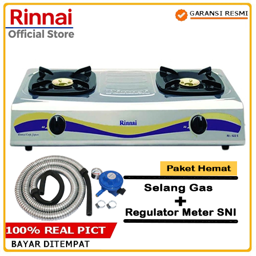 Jual Rinnai Kompor 2 Tungku RI-522 E / Kompor Rinnai 2 Tungku RI-522E ...