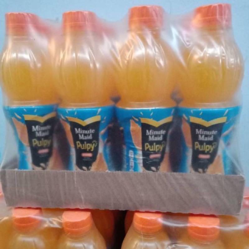 Jual minute maid pulpy orange 300ml x 12 botol (1 karton/1 dus ...