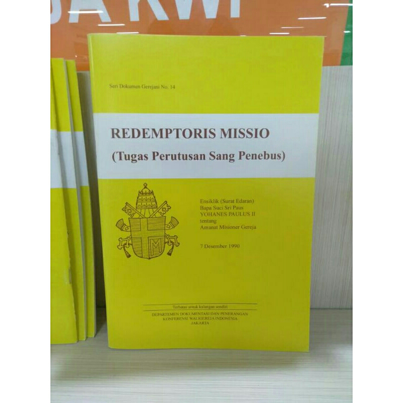 Jual Seri Dokumen Gerejawi No. 14 - Redemptoris Missio - Tugas ...