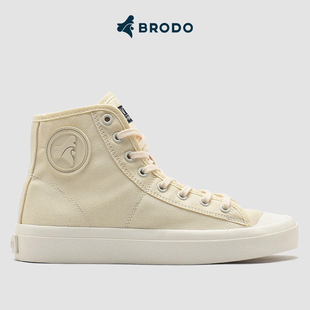 Jual [Soleandjoy] BRODO - Vantage V2 Hi Natural White WS Sepatu High ...
