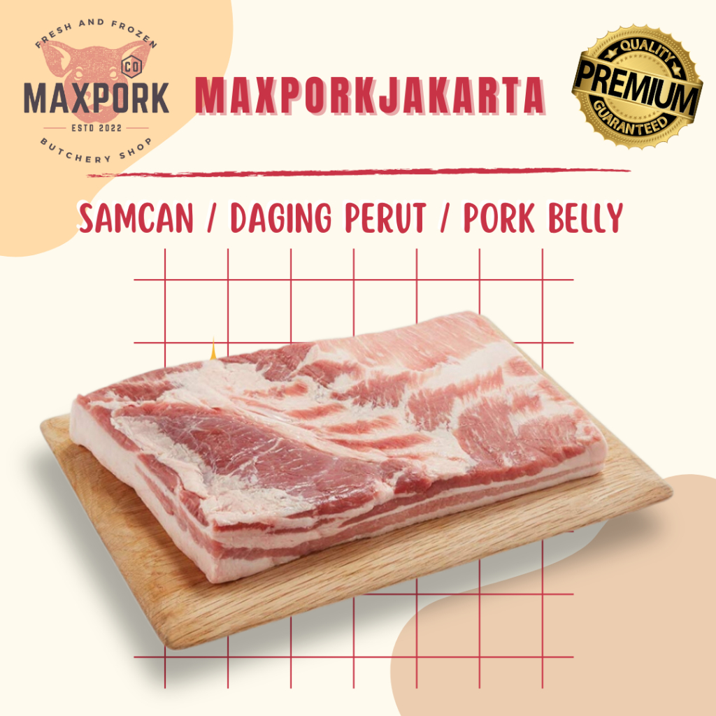 Jual Daging Babi Samcan / Pork Belly / Samcan Lapis Fresh | Shopee ...