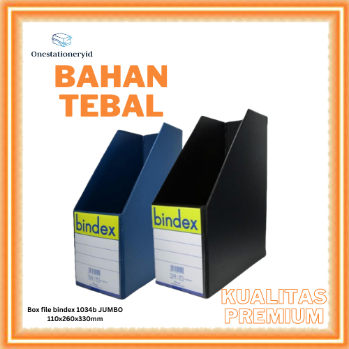 Jual Bindex Box File Bambi 1034 Hitam Jumbo Folio 110x260x330mm File ...