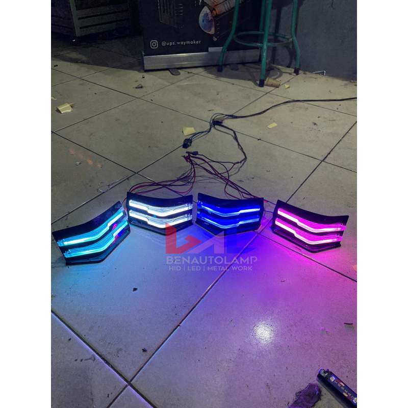 Jual Led DRL slim frame cakar innova reborn G V Venturer warna warni ...