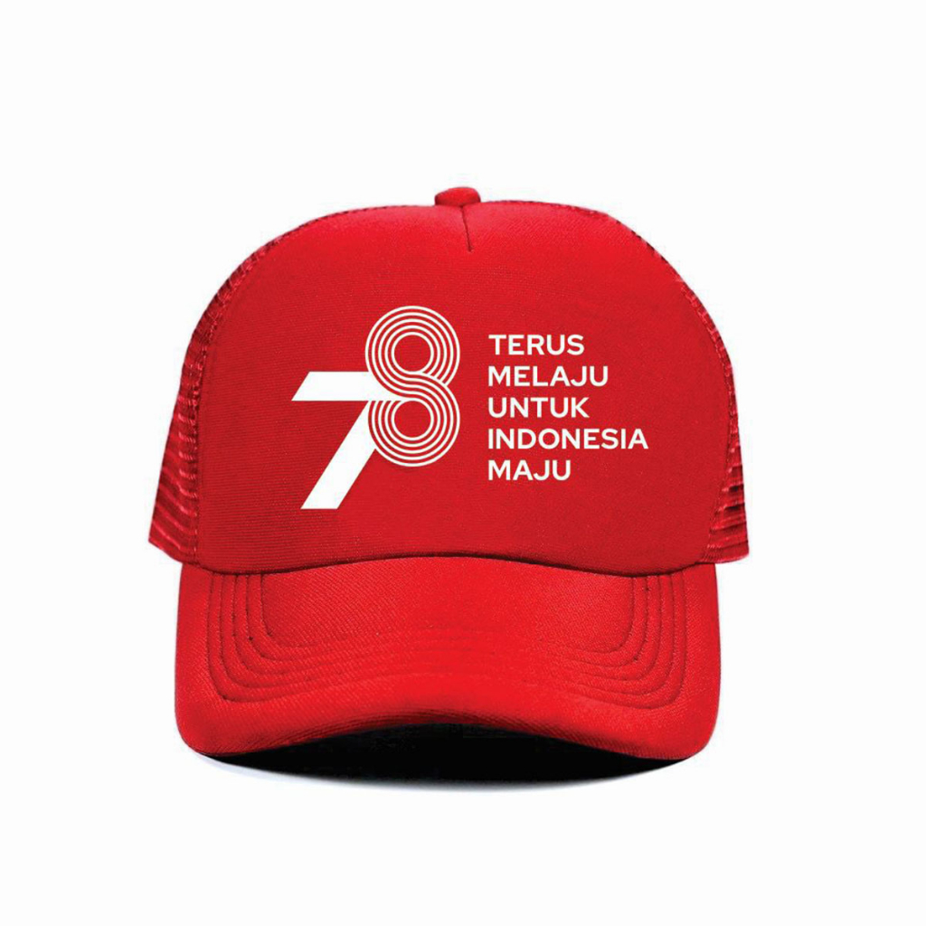 Jual Topi Trucker Hut Ri 78 Th - Topi Kemerdekaan - Topi 17 Agustus ...