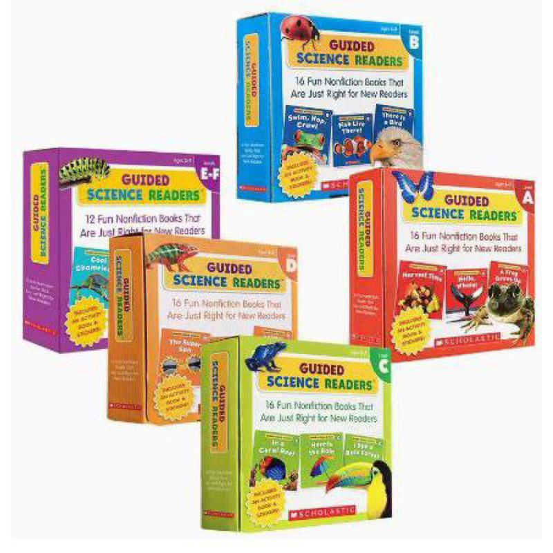 Jual [READY] Scholastic Guided Science Readers Parent Pack Level A B C ...