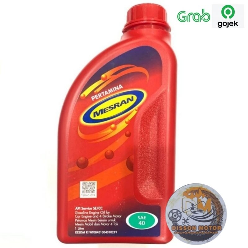 Jual Mesran 40 Mesran Super 1L Oli Mesin Mesran SAE 40 Pertamina ...
