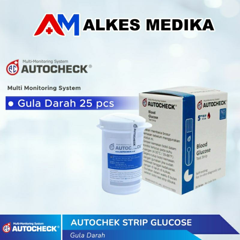Jual AUTOCHECK Gula Darah Strip 25pcs | Shopee Indonesia