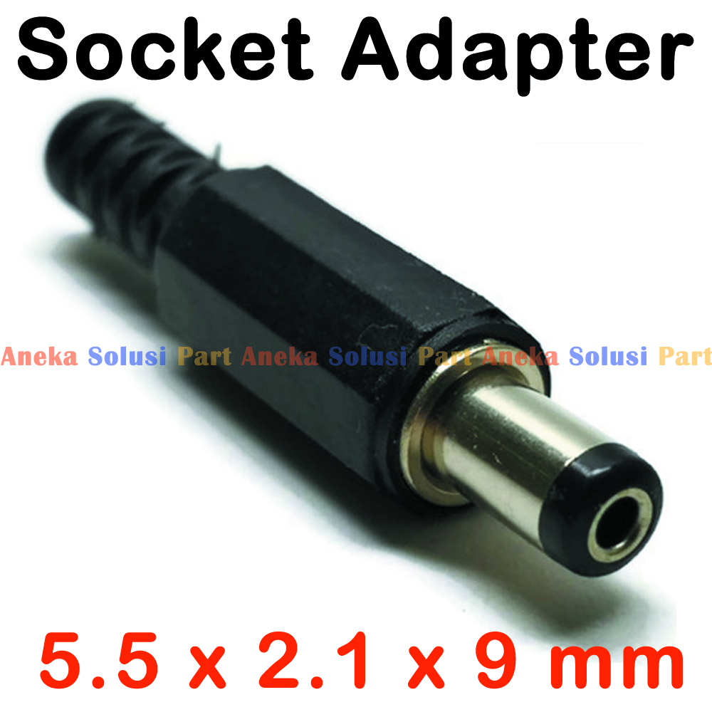 Jual DC Power Socket Jack Adapter Male Plug 5.5x2.1mm DC-002 DC-005 ...