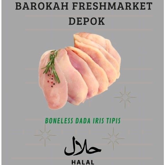 Jual Boneless Dada Ayam Fillet Iris Tipis 1 Kg | Shopee Indonesia
