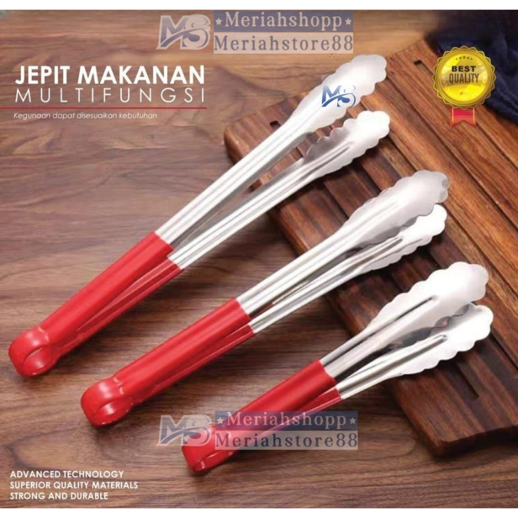 Jual GLOBAL (TEBAL) JEPITAN KUE ROTI MAKANAN HANDLE KARET GRIP MERAH ...