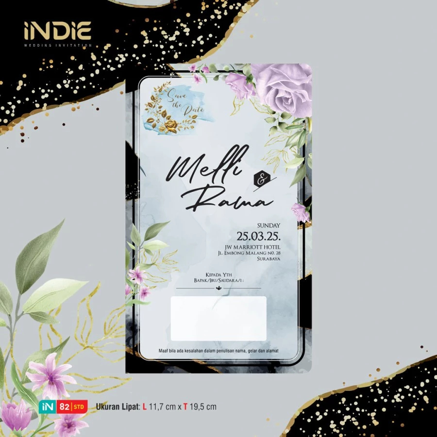 Jual Blangko Undangan Nikah Java Card Indie 82 (STD AND TWO) | Shopee ...