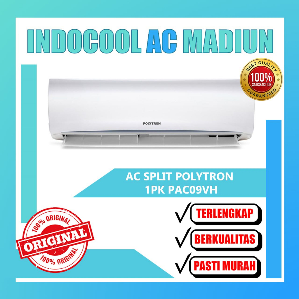 Jual AC SPLIT POLYTRON STANDART R32 1PK PAC09VH | Shopee Indonesia