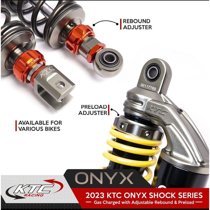 Jual Shock Breaker Tabung Atas New Ktc Racing Onyx 330mm dan 340mm ...