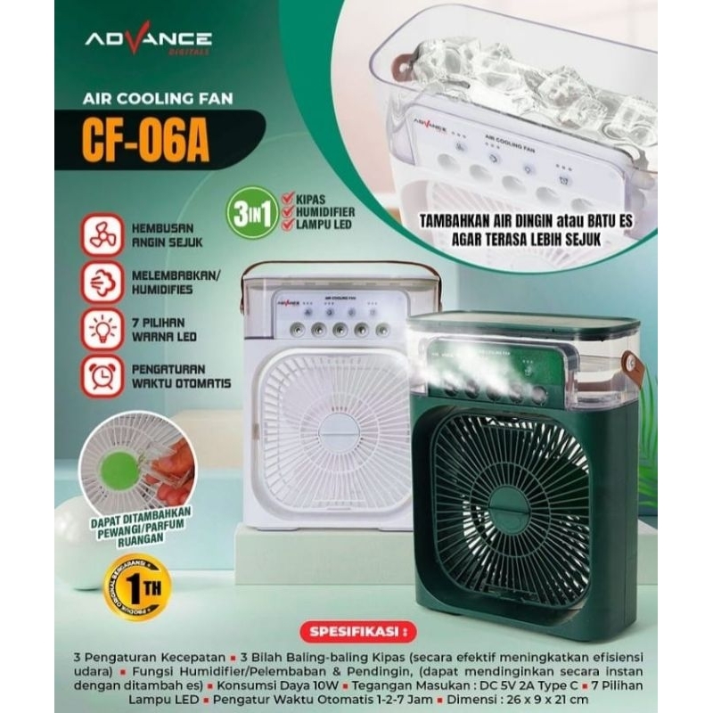 Jual CF-06A advance / Air Cooling Fan / AC Portable Air Cooler AC Mini Super Dingin Air Cooler ...