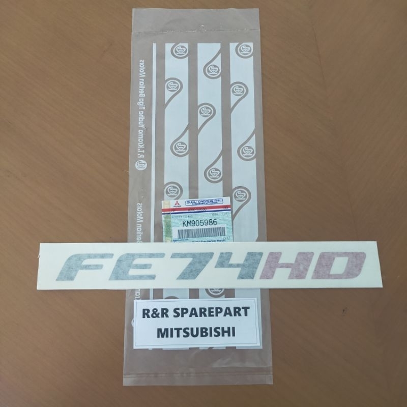 Jual Sticker Stiker Label FE74HD Original Mitsubishi Canter Euro 4 ...