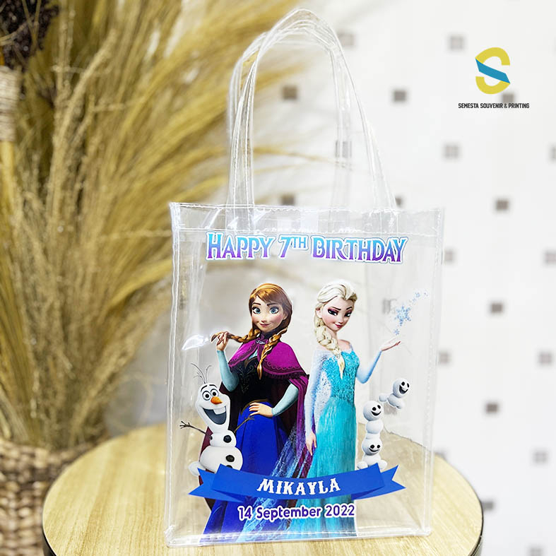 Jual Custom Tas Mika Transparan Potrait Tas Ulang Tahun Souvenir Hampers Ultah Goody bag ...