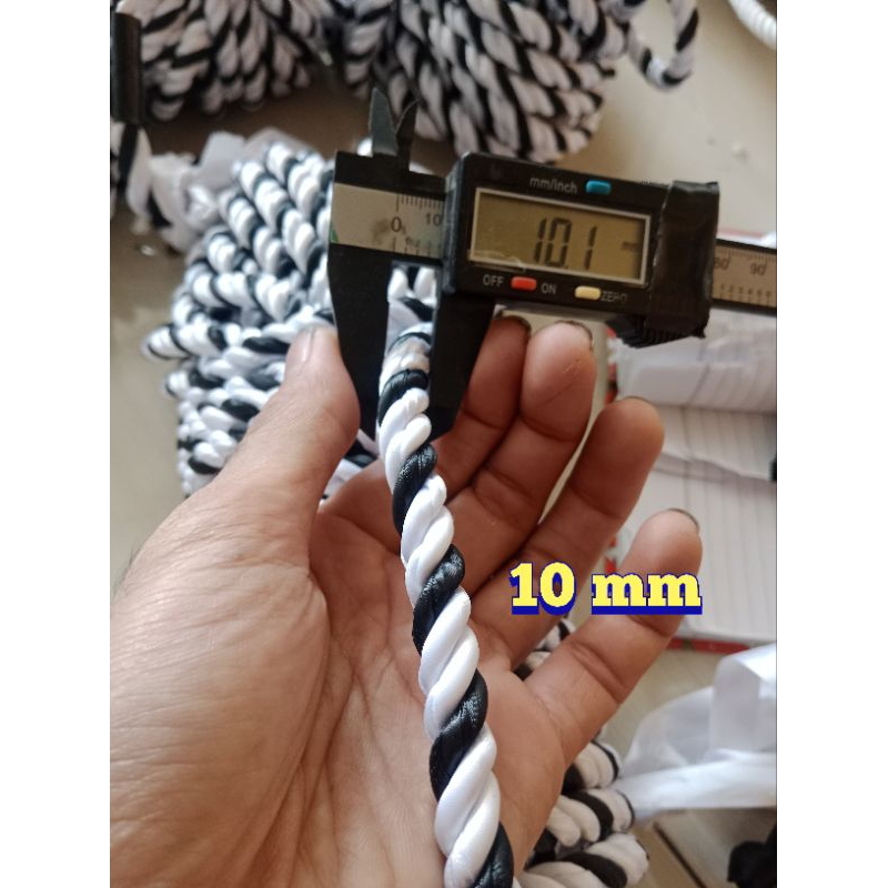 Jual Tali tambang kain poliester belang warna random 10mm 28 meter ...