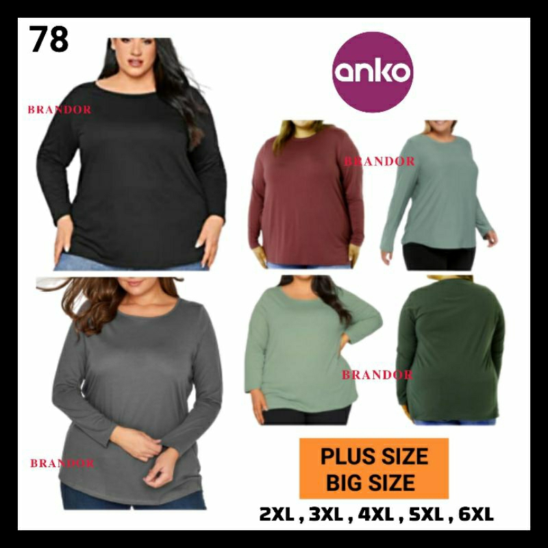 Jual ANTS78 - BIG SIZE / PLUS SIZE - LONG SLEEVE SHIRT By ANKO | Shopee ...