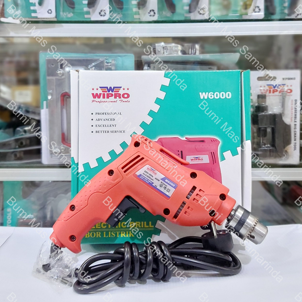 Jual WIPRO MESIN BOR LISTRIK 10MM W 6000 (W6000) | Shopee Indonesia