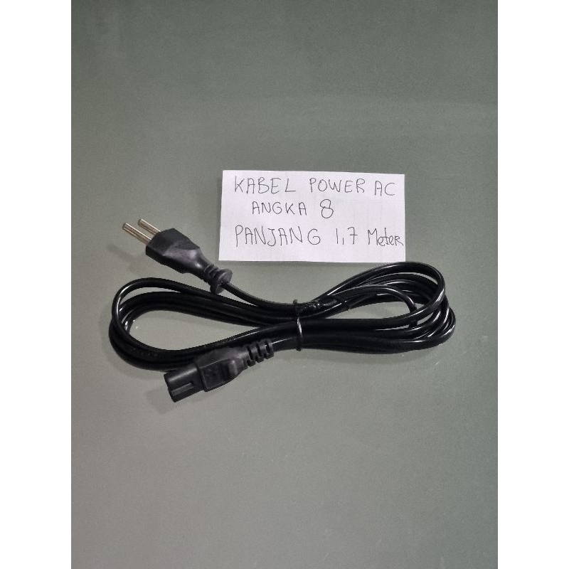 Jual Kabel AC Cord angka 8 / Kabel Power AC Tape radio Panjang 1,7 ...