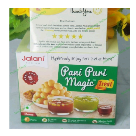 Jual Makanan India Pani Puri Magic Treat JALANI 220gr / MENTAH ...