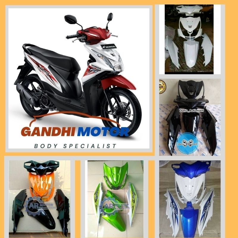 Jual Full Body Bodi Halus Full Set Honda Beat FI Stater Kasar 2012 2013 ...