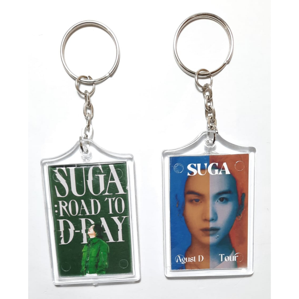 Jual Freebies GANTUNGAN KUNCI Suga BTS/GANCI JUNGKOOK SEVEN/clear keychain BTS SUGA AGUST D TOUR ...