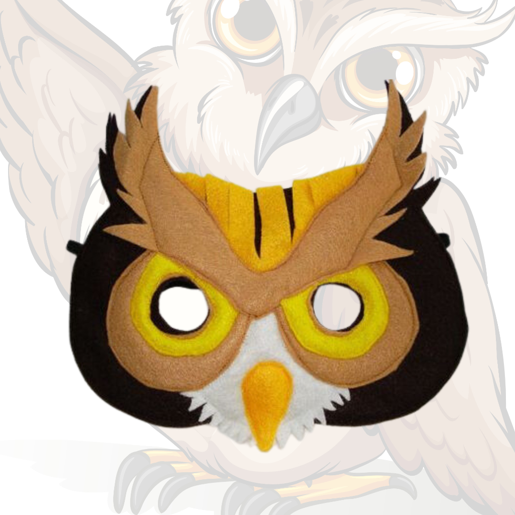 Jual bandungcraft Topeng Flanel Motif Binatang Burung hantu Owl DRAMA ...