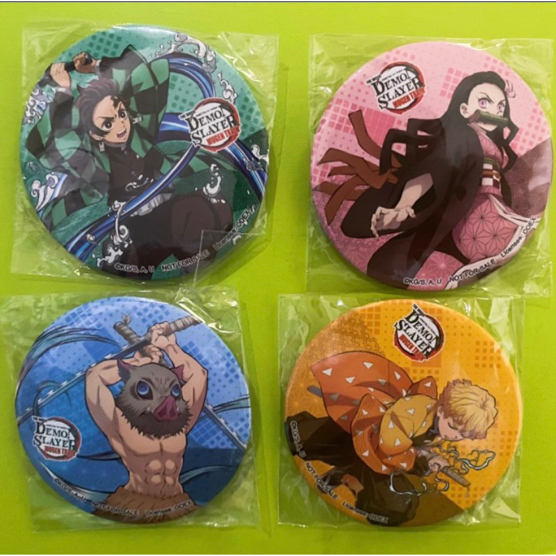 Jual 4 Pin Badge Kimetsu no Yaiba KNY Mugen Train Official | Shopee ...