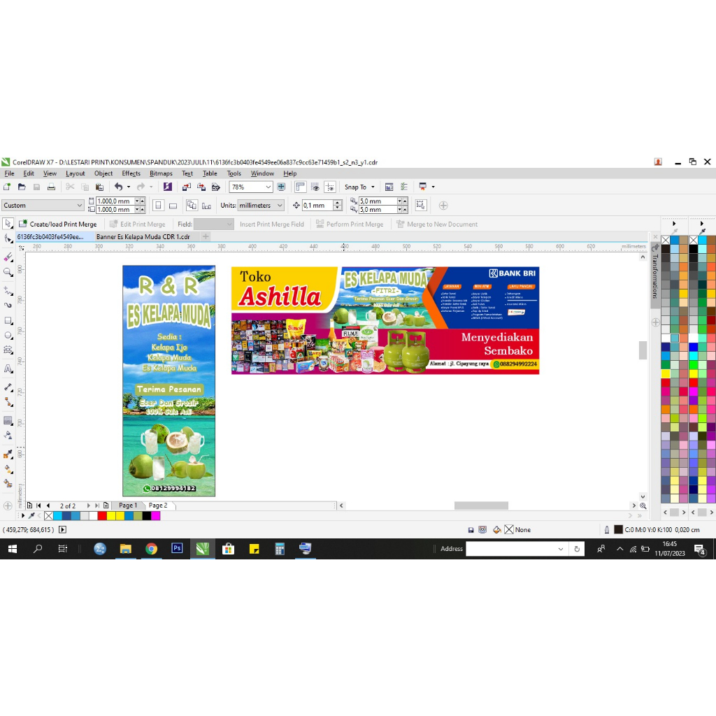 Jual SPANDUK BANNER CUSTOM PESANANAN KA TRI | Shopee Indonesia