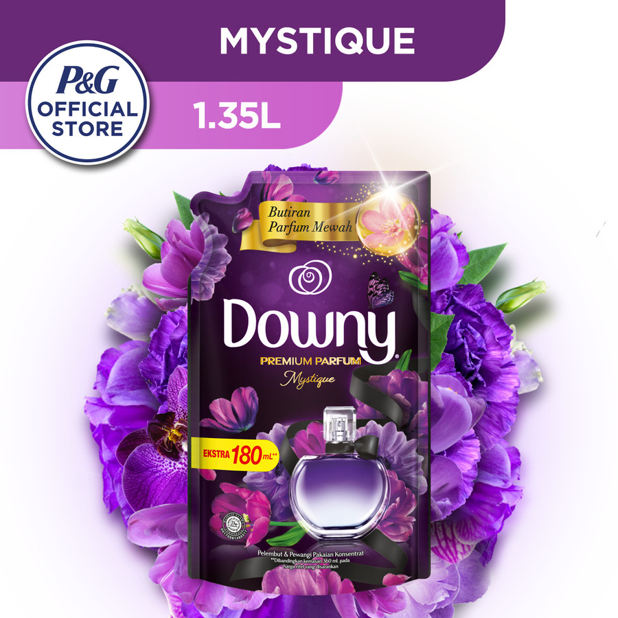 Jual Downy Pelembut dan Pewangi Pakaian Konsentrat 1350 Ml Premium Parfum Mystique | Shopee ...