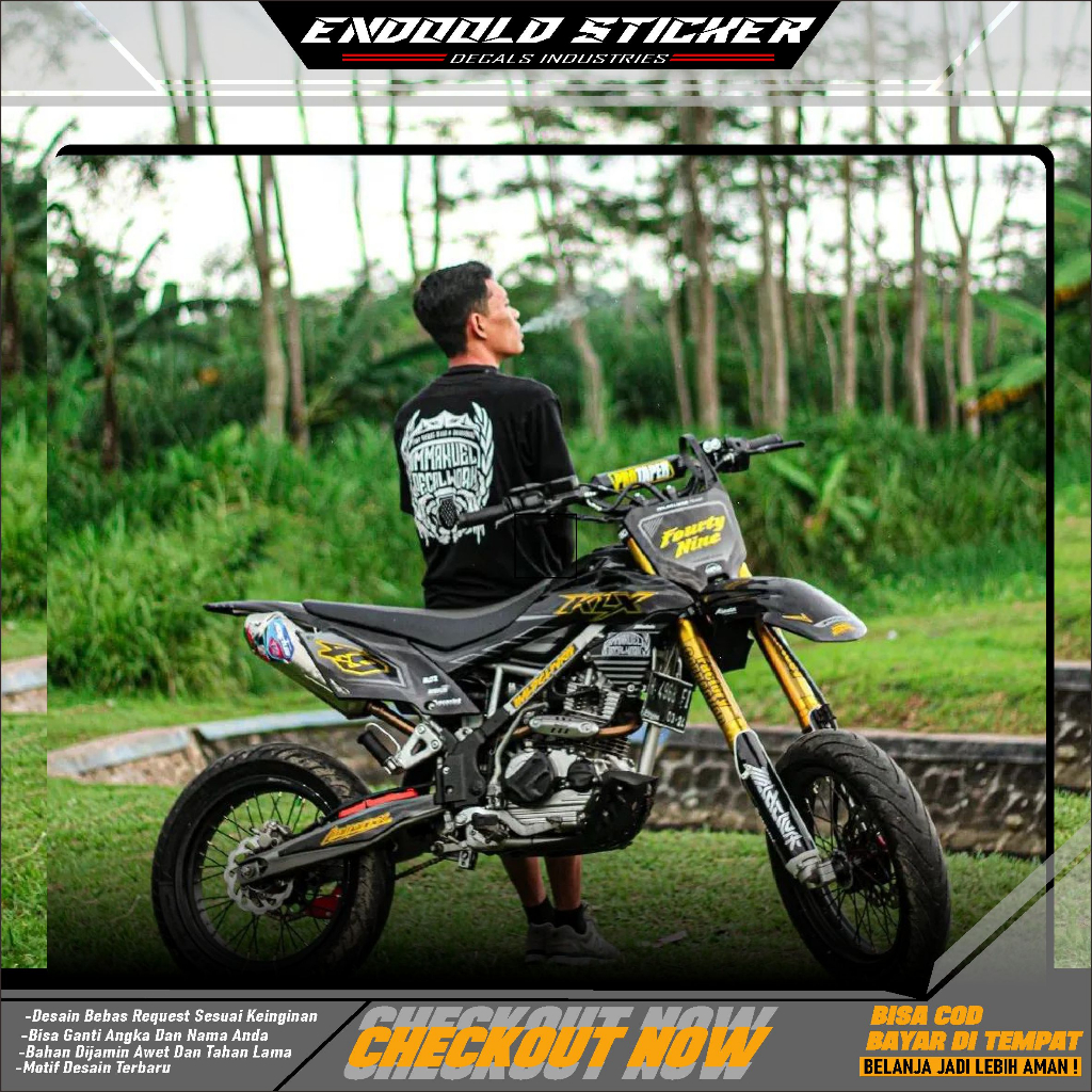 Jual ENDOOLDSTIKER - PRODUCT DECAL MOTOR KLX BF GLOSSY SIMPLE KEREN ...